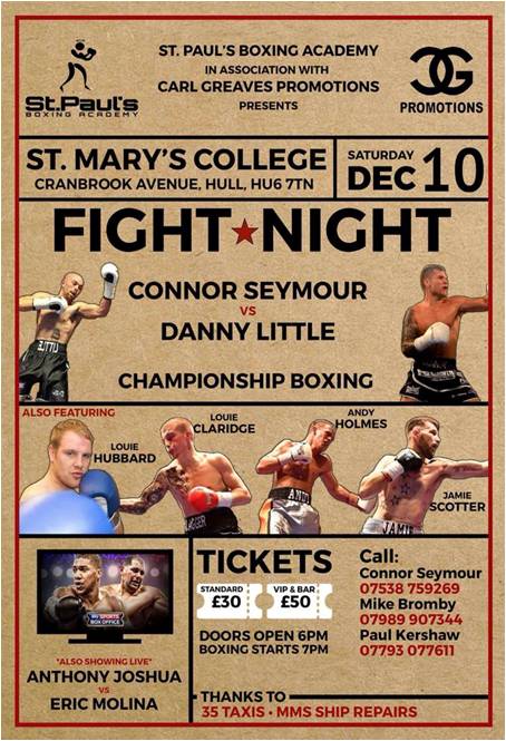 Saturday Fight Night – St Paul's Gym